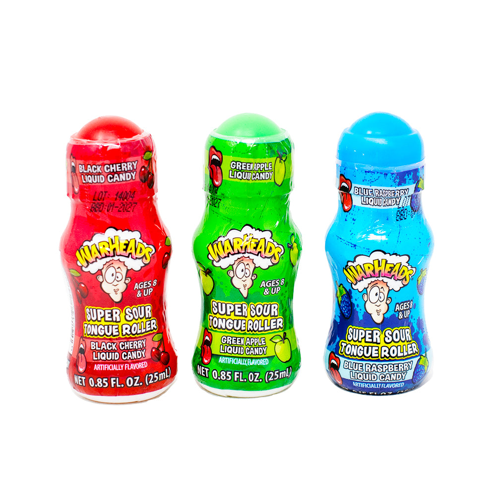 Warheads Super Sour Tongue Rollers 85oz 12 Pack Candy District