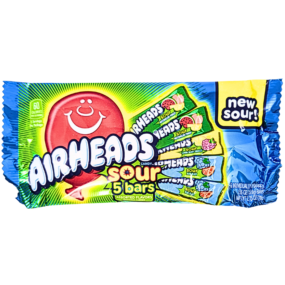 Airheads Sour 5 Bars - 2.75oz | Candy District