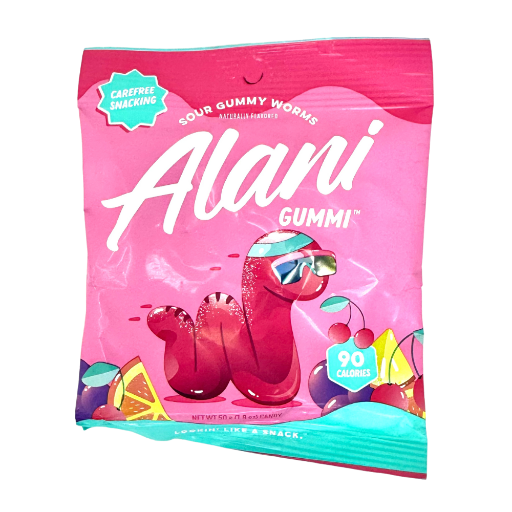 Alani Gummi Sour Gummy Worms 1.8oz - 12 Pack | Candy District