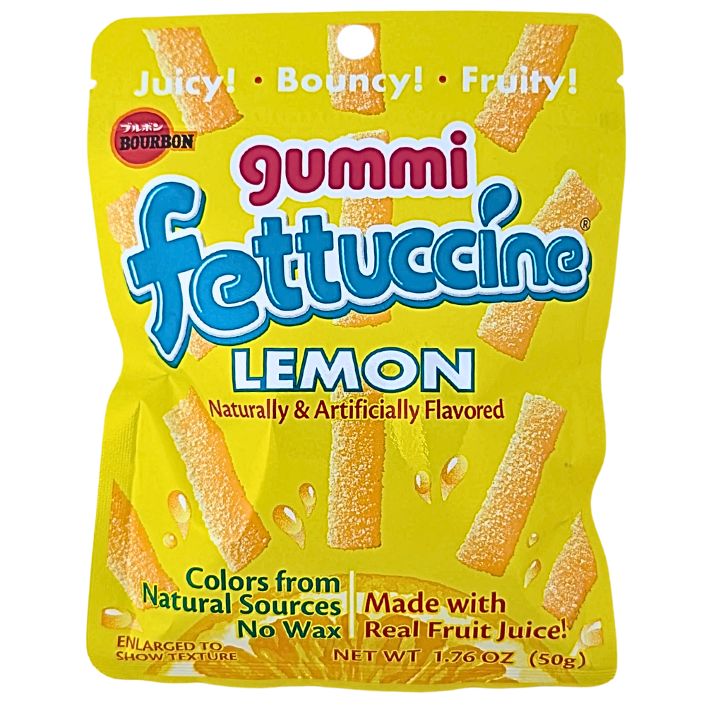 Bourbon Gummi Fettuccine Lemon (Japan) - 50g | Candy District