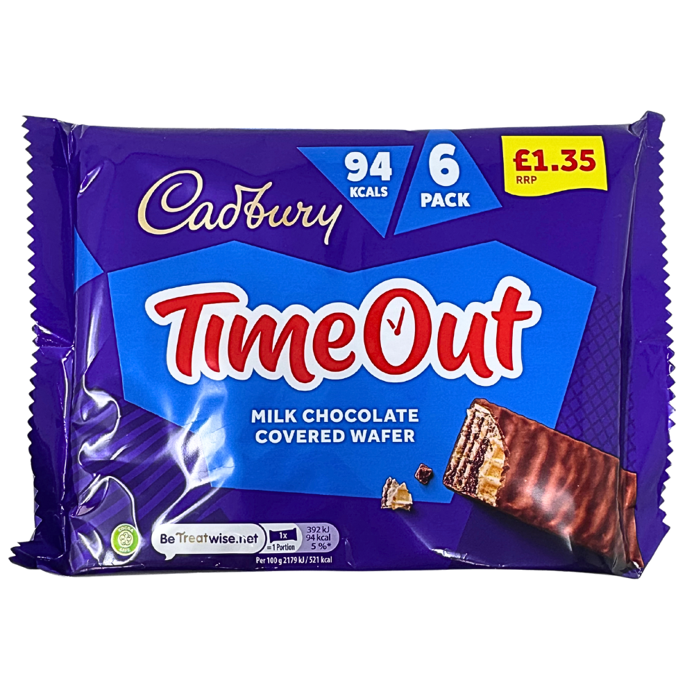 Cadbury Timeout 6 Pack (UK) - 108g | Candy District