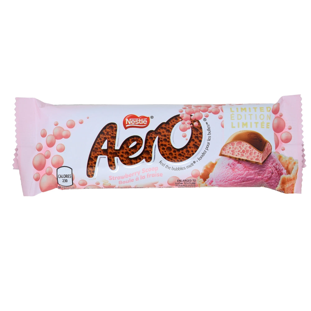 Aero Strawberry Scoop Bars 42g - 24CT | Candy District