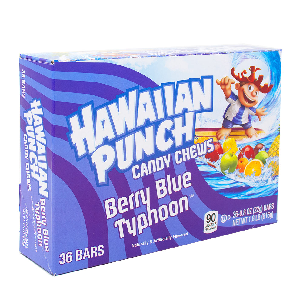 Hawaiian Punch Chew Bars Berry Blue Typhoon .8oz - 36 Pack – Candy District