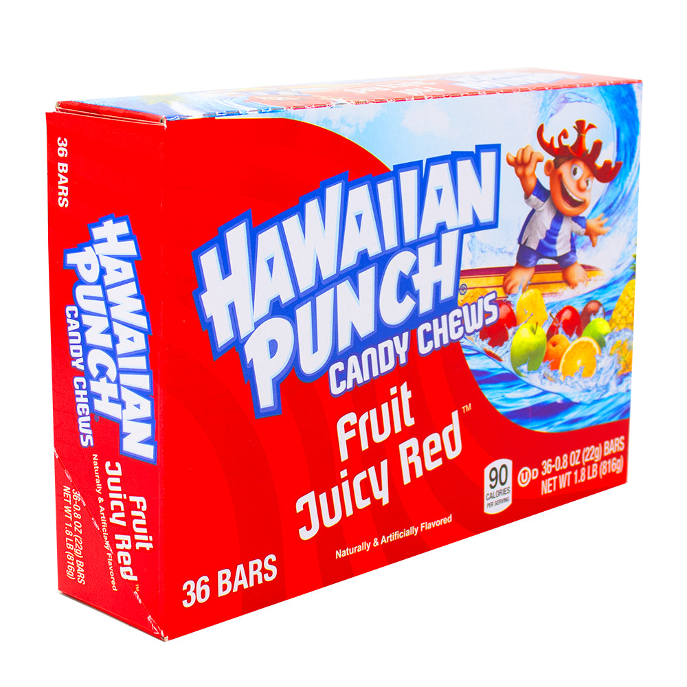 Hawaiian Punch Chew Bars Fruit Juicy Red .8oz - – Candy District