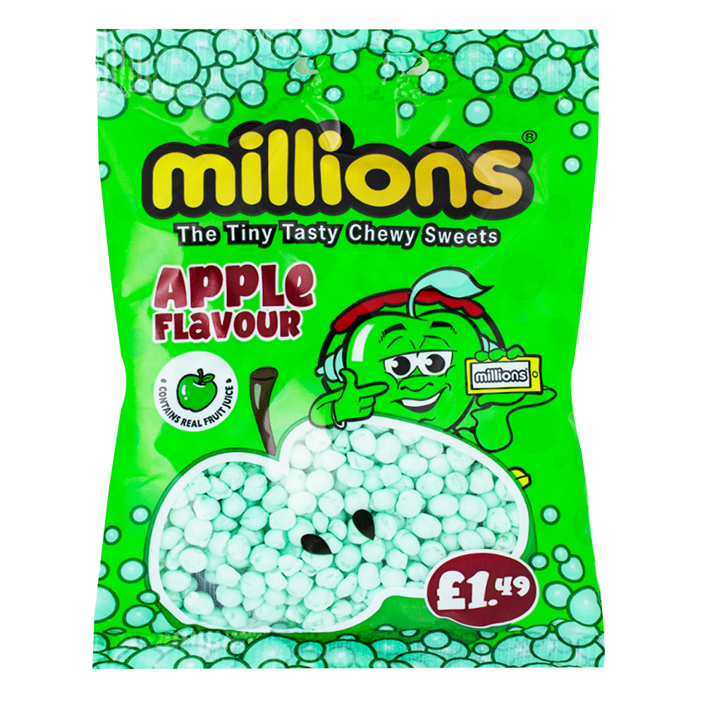 Millions Apple Bag (UK) 110g - 12 Pack | Candy District