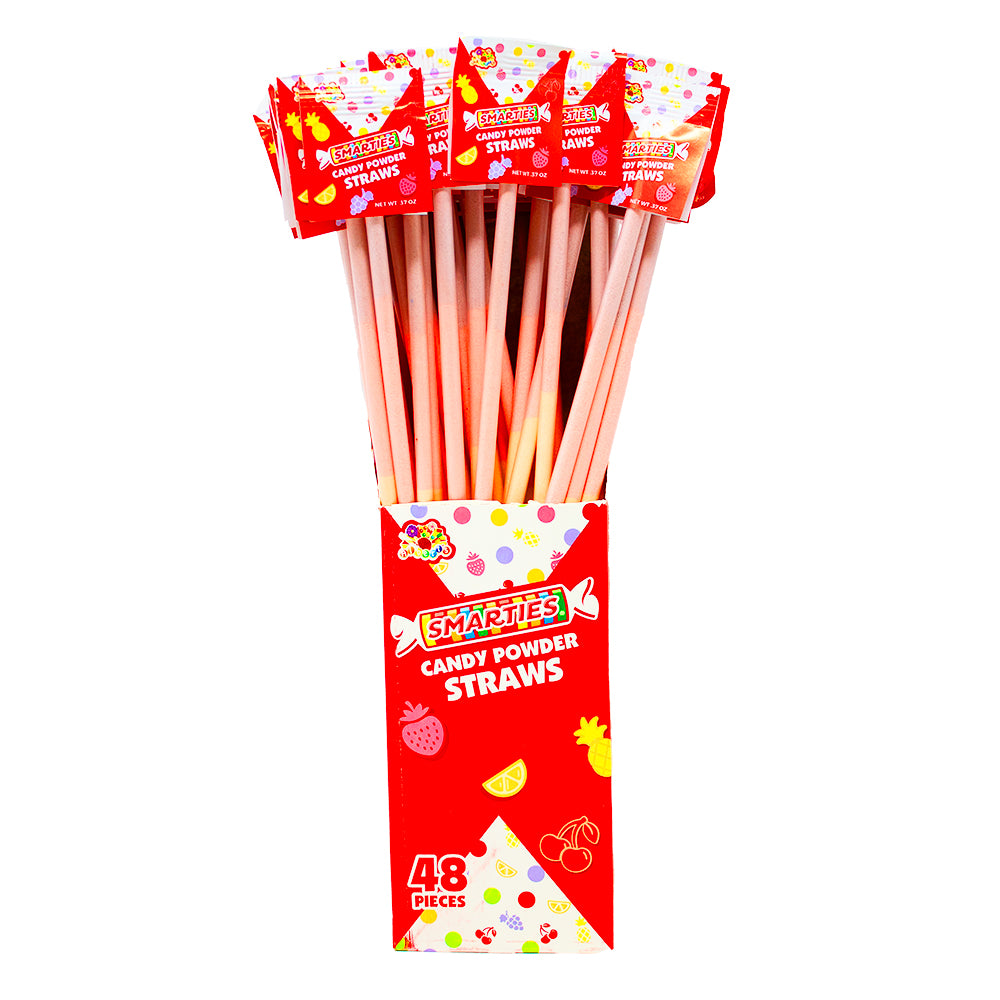 Smarties Giant Pixy Straws .37oz - 48 Pack | Candy District
