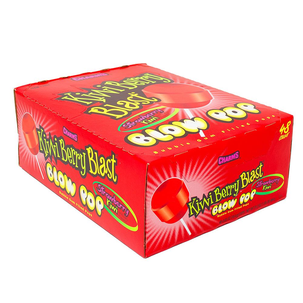 Charms Blow Pop-Kiwi Berry Blast 48CT | Candy District