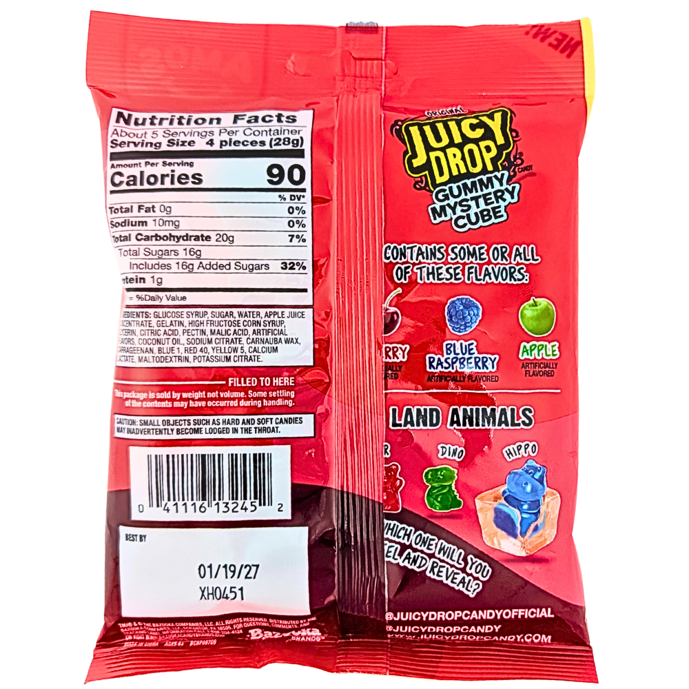 Juicy Drop Gummy Mystery Cube - 5oz | Candy District