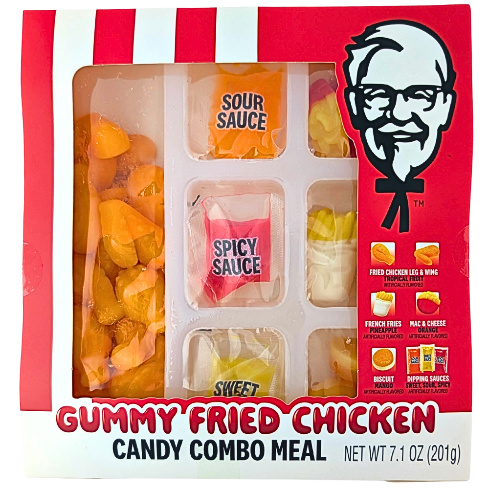 KFC Gummy Fried Chicken Candy Combo Meal - 7.1oz | Candy District