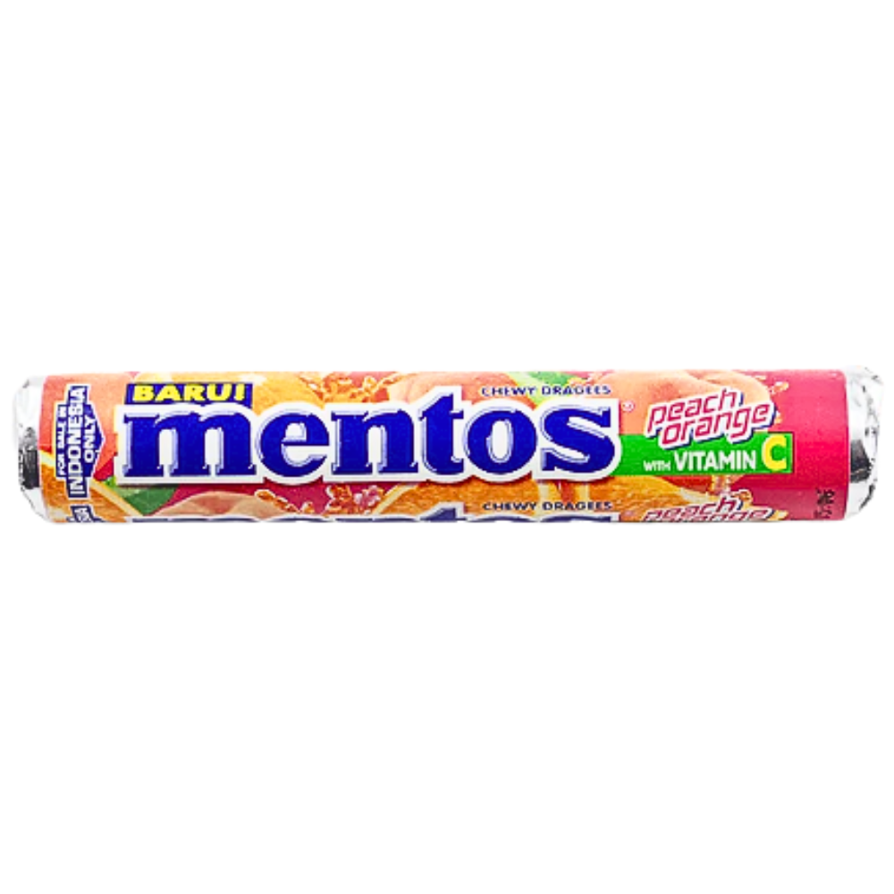 Mentos Peach Orange - 29g | Candy District