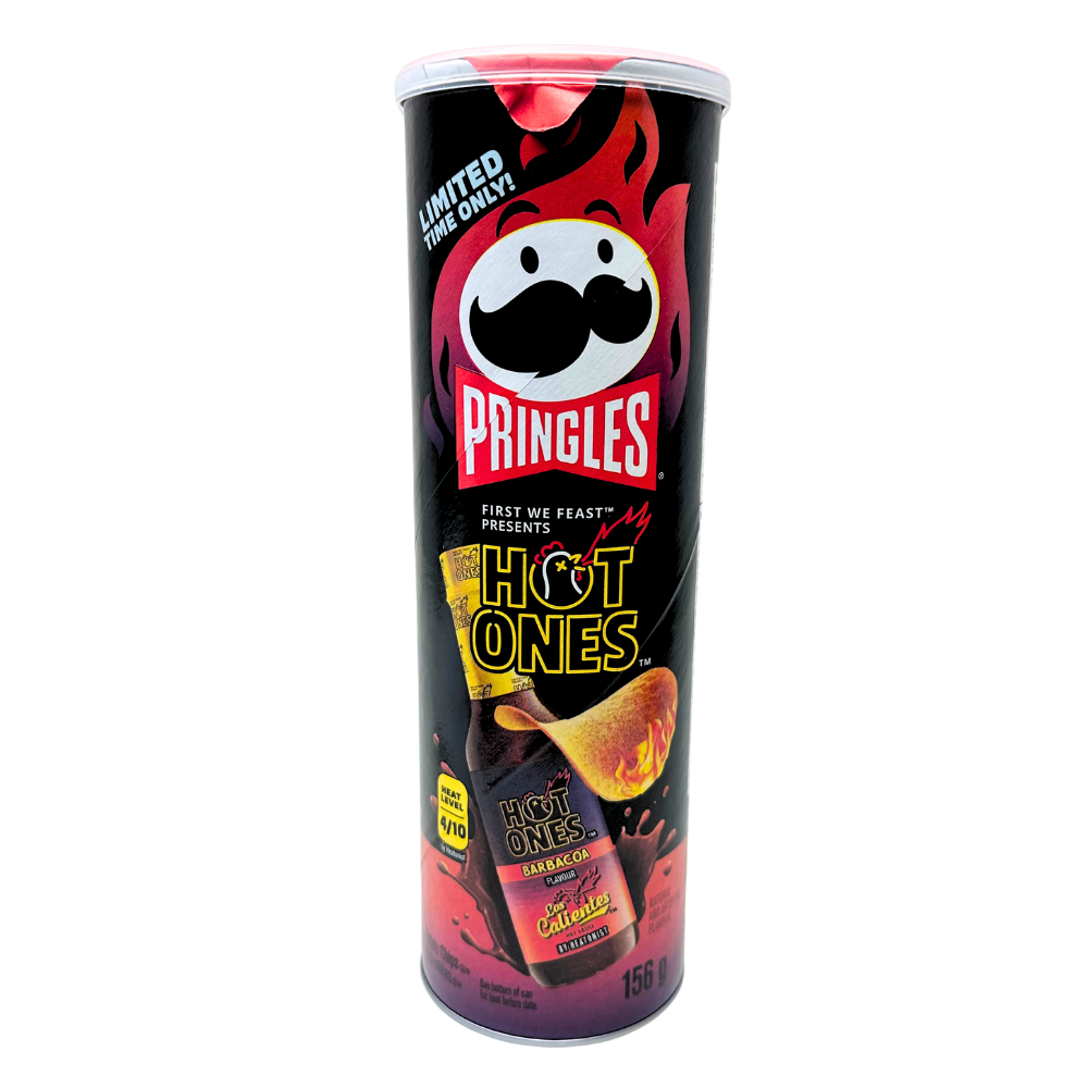 Pringles Hot Ones Barbacoa 156g | Candy District