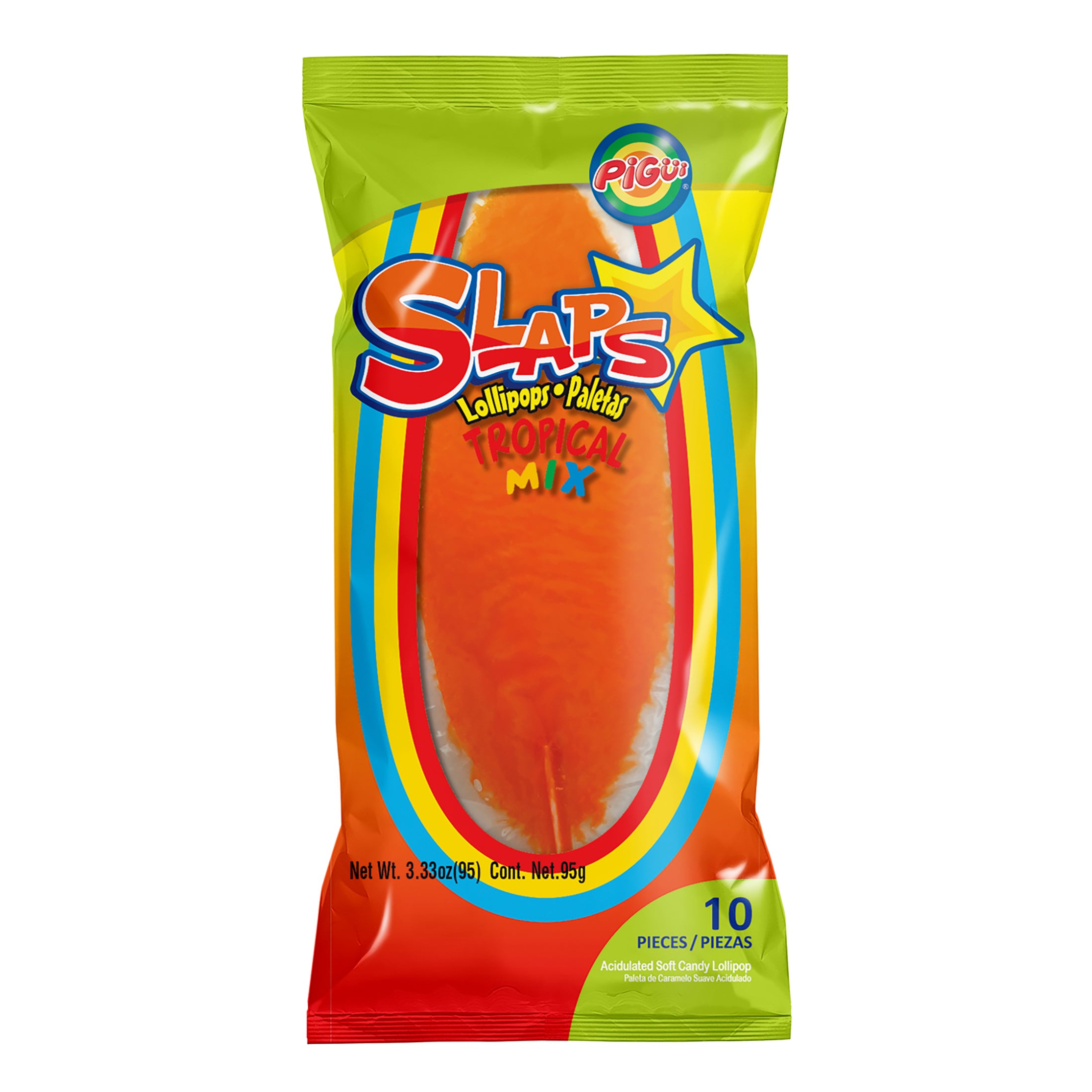 Slaps Tropical Lollipops - 95g | Candy District