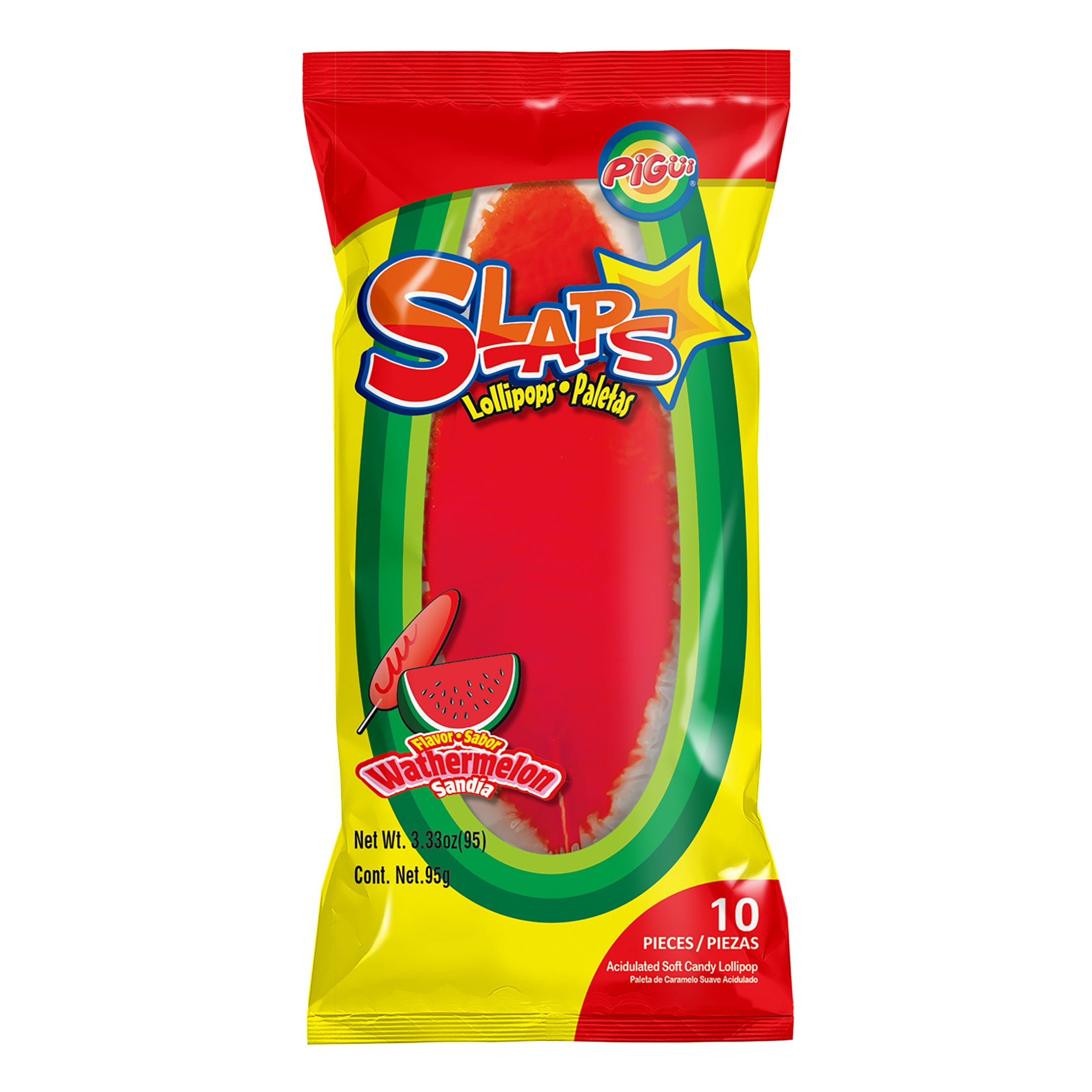 Slaps Watermelon Lollipops - 95g | Candy District