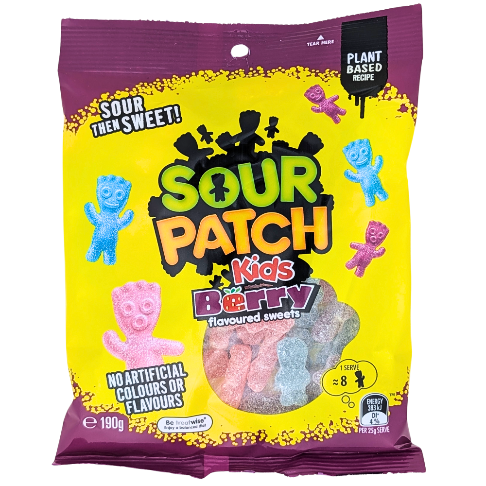 Sour Patch Kids Berry (Australia) - 190g | Candy District