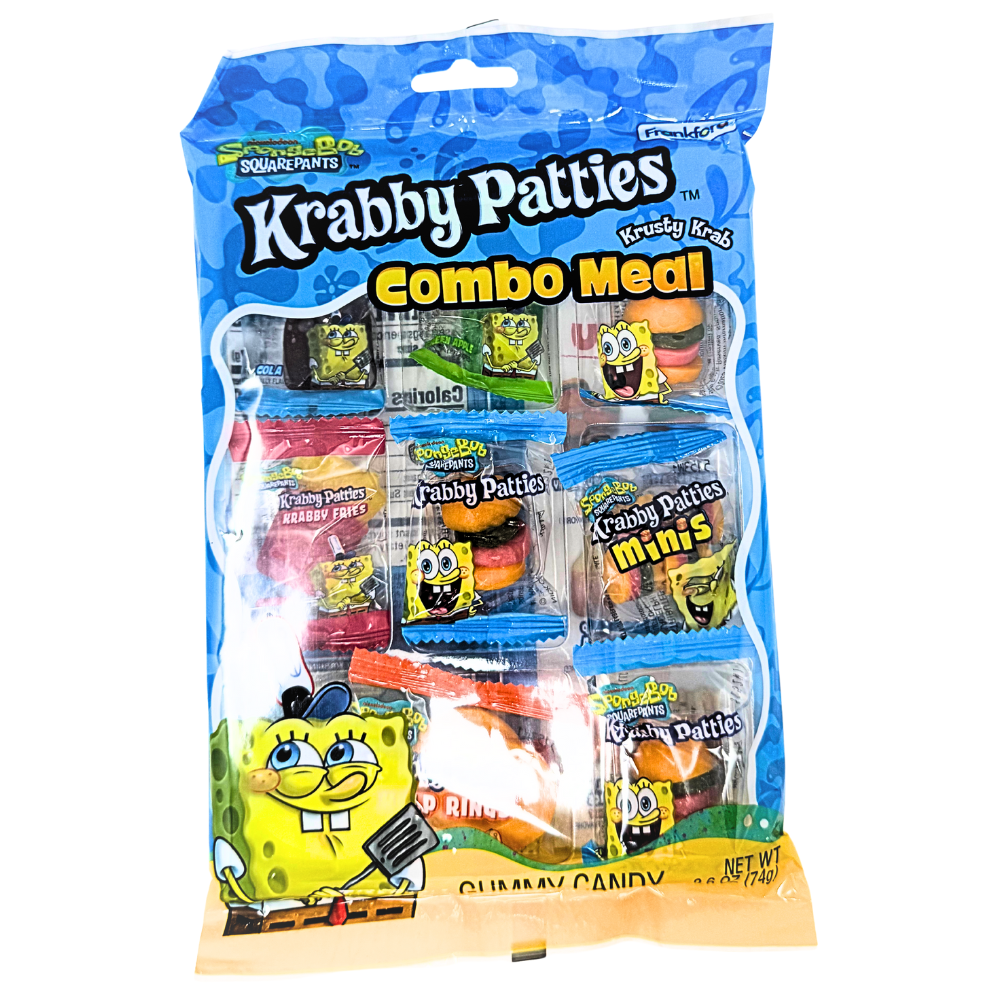 Spongebob Krabby Patties Combo Meal - 2.6oz | Candy District