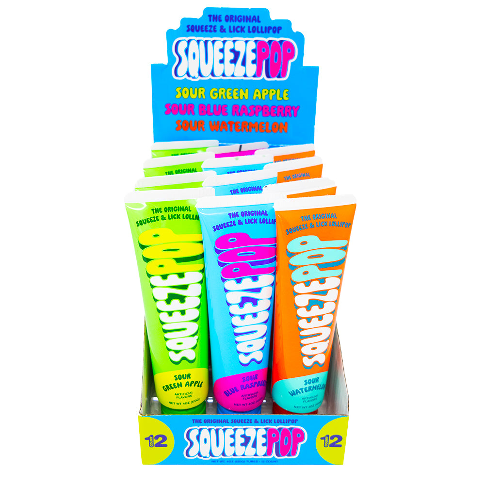 Squeeze Pop Assorted Flavours 4oz | Candy District