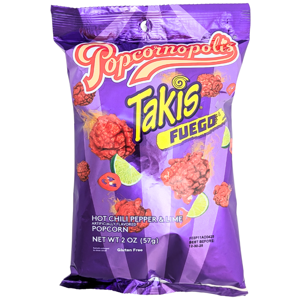 Takis Popcornopolis Hot Chili Pepper & Lime - 2oz | Candy District