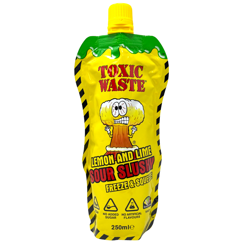 Toxic Waste Lemon & Lime Slushy Pouch 250ml | Candy District