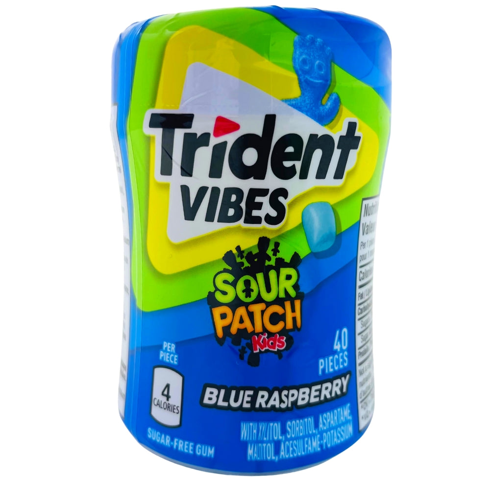 Trident Vibes Sour Patch Kids Blue Raspberry - 6 Pack | Candy District