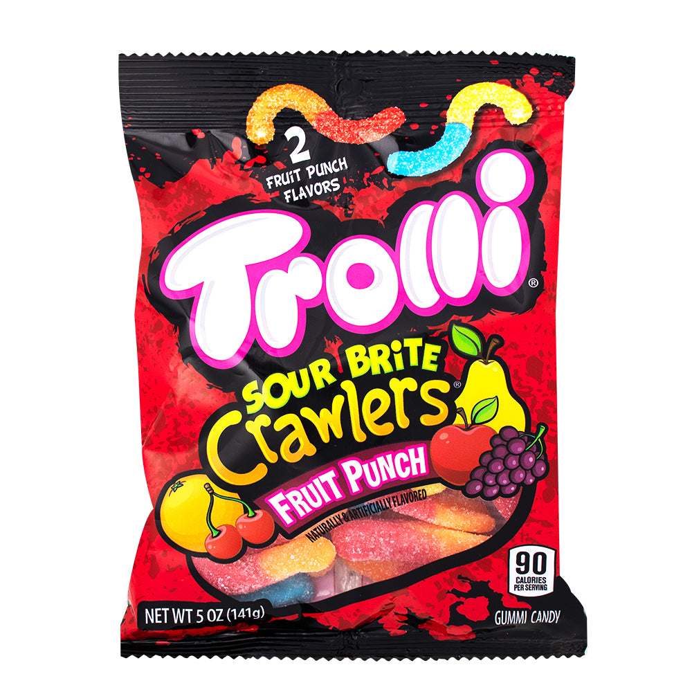 Trolli Sour Brite Crawlers Fruit Punch 5oz - 12 Pack | Candy District