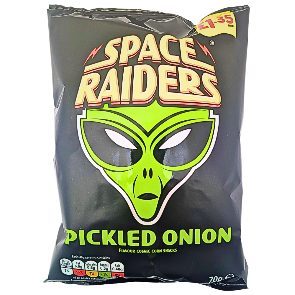 Walkers Retro Space Raiders Pickled Onion (UK) - 70g | Candy Disrtict ...