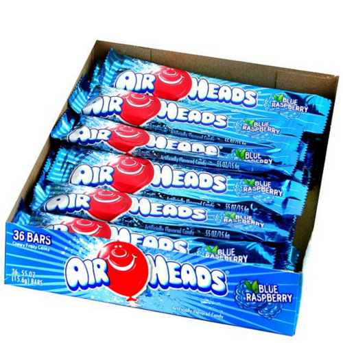 Airheads Candy Blue Raspberry Taffy Bars | Candy District