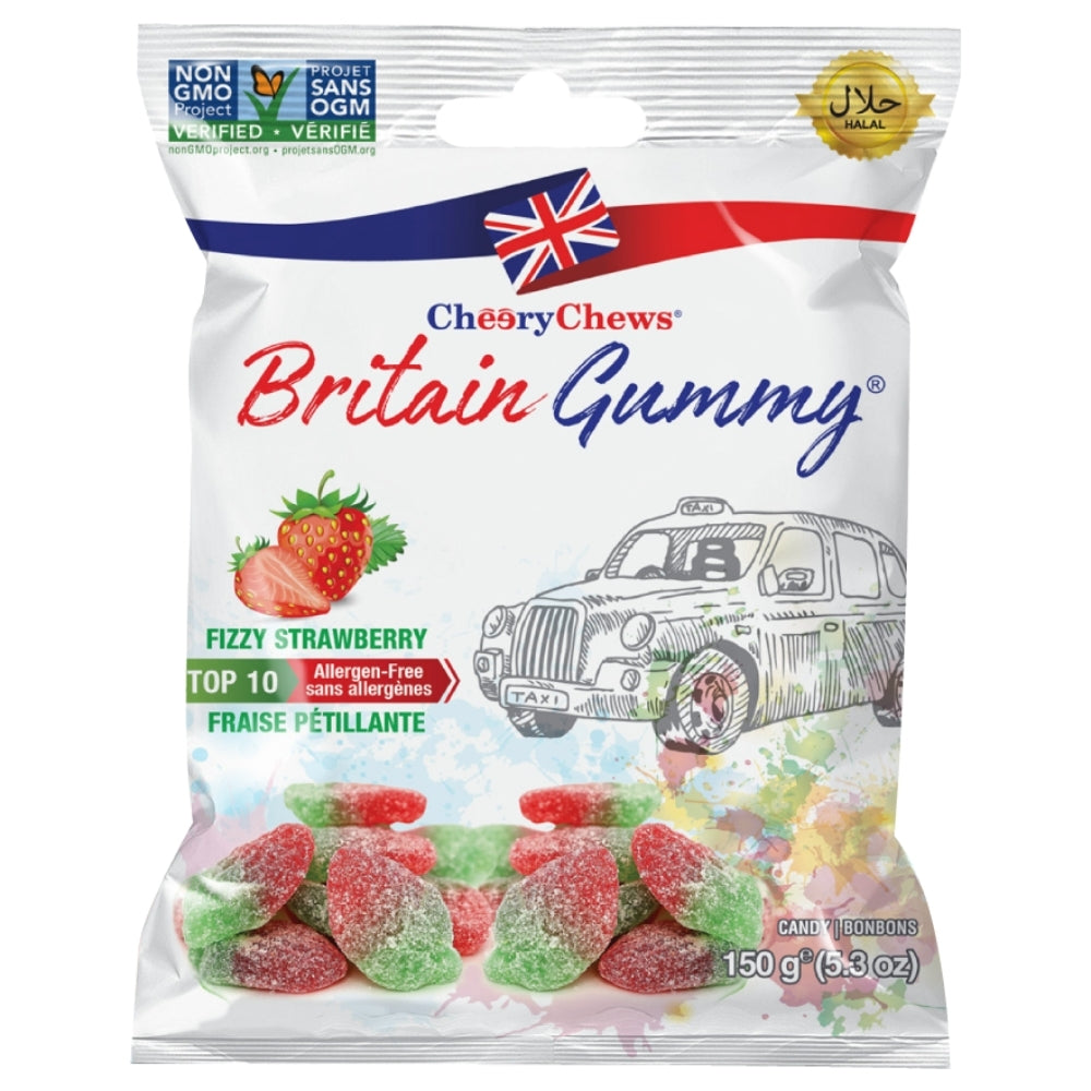 Britain Gummy Fizzy Strawberry - 150g | Candy District