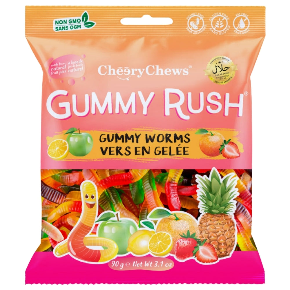 Gummy Rush Gummy Worms - 90g | Candy District