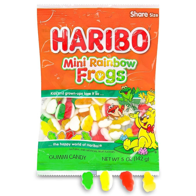 Haribo Mini Rainbow Frogs Gummy Candy | Candy District