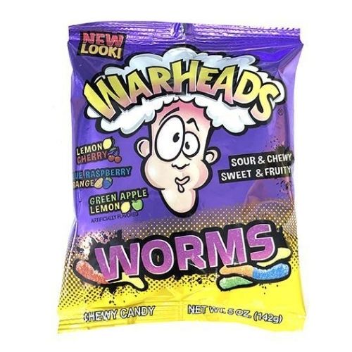 WarHeads Sour Worms Gummi Candy | Candy District